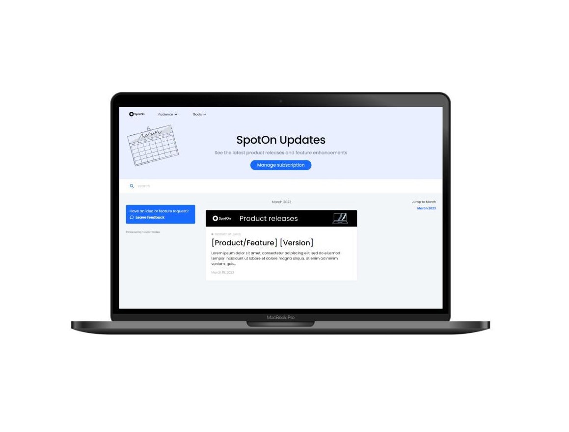 SpotOn Release Notes